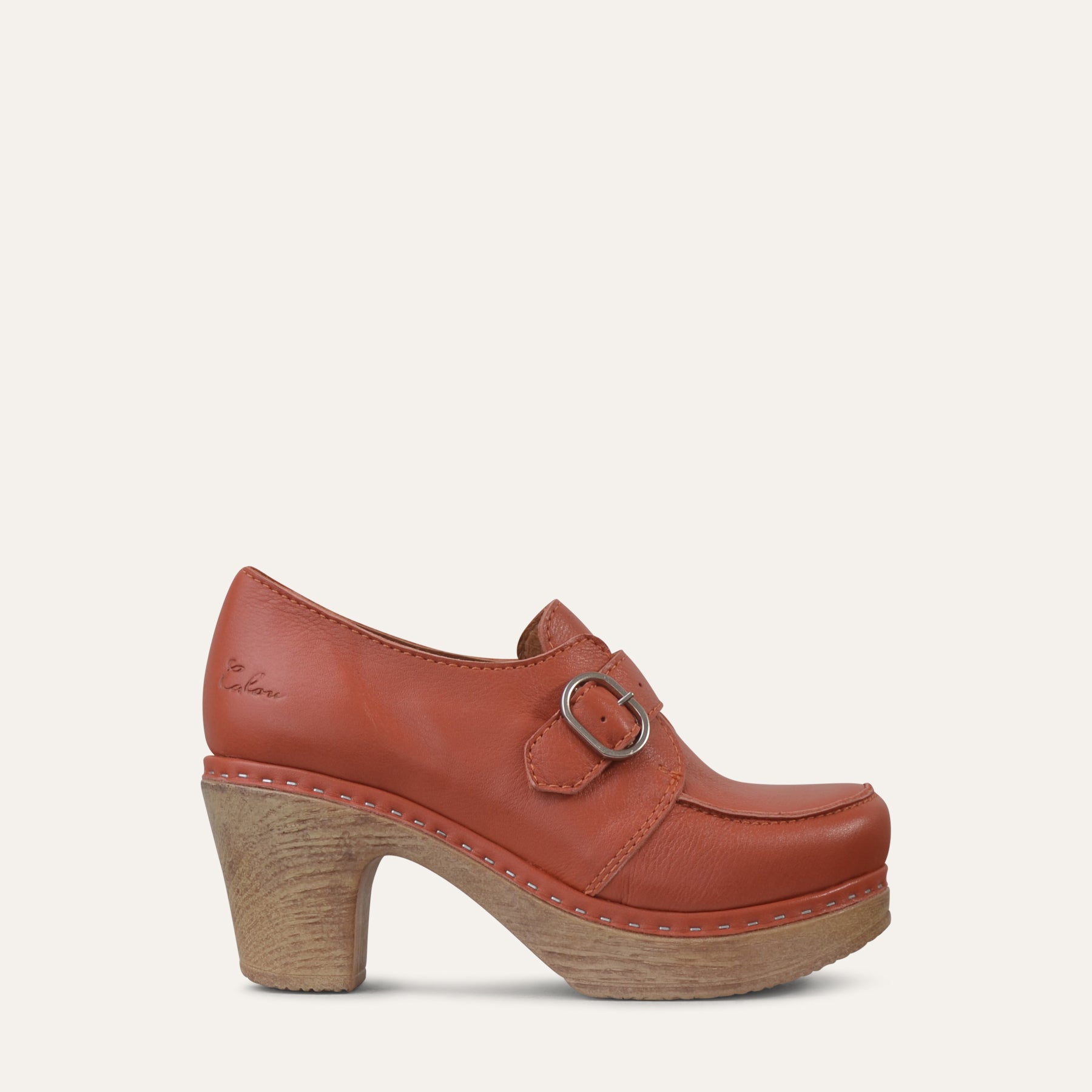Calou Clogs | Alex Rust leather loafer clog shoe